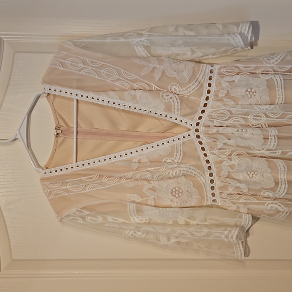 southern fried chics | Dresses | Nwot Lace Deep Vneck Line With Eye ...